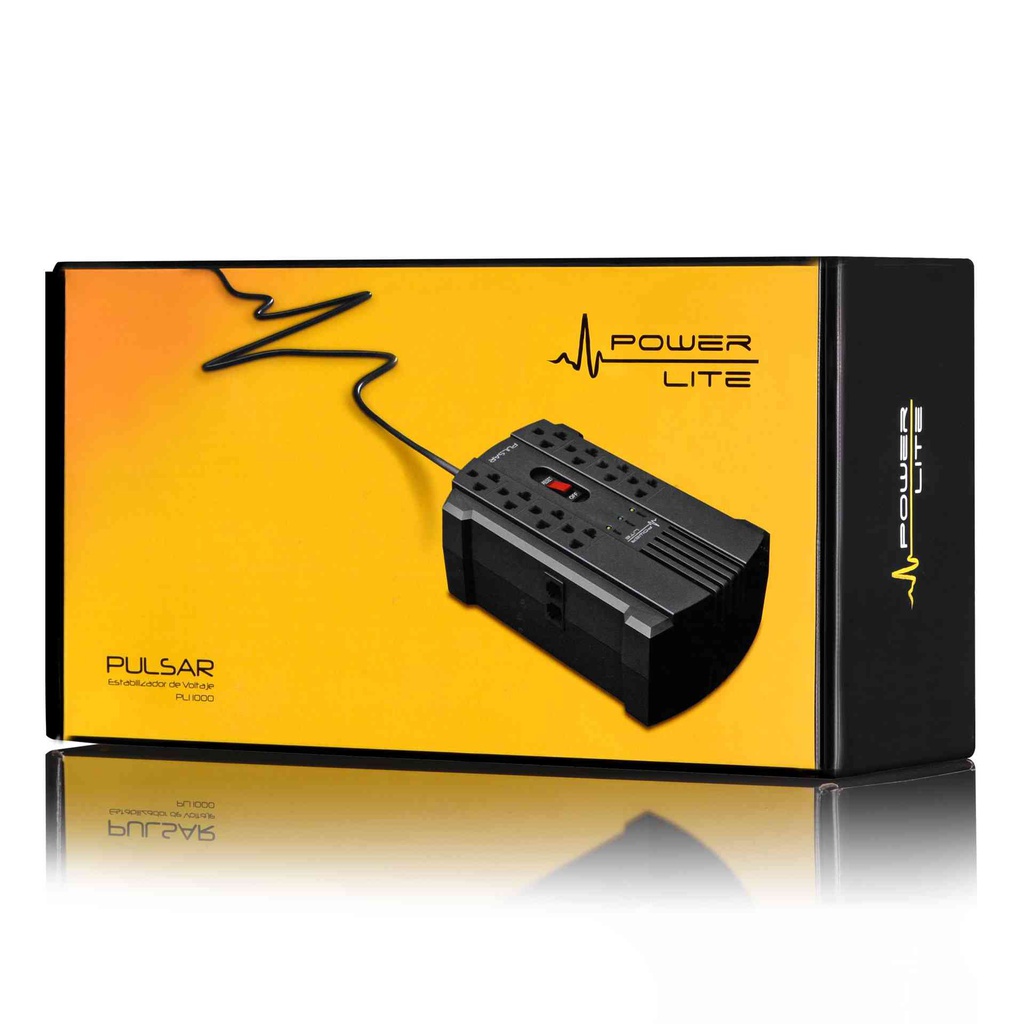ESTABILIZADOR POWER LITE PULSAR - PLI 1000 1000W 8S | CLISA TECHNOLOGY EIRL